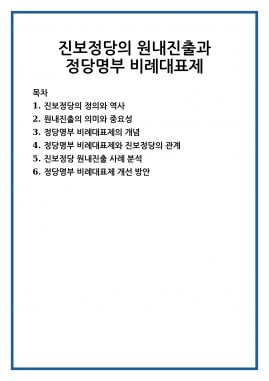 진보정당의 원내진출과 정당명부 비례대표제-1페이지