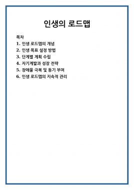 인생의 로드맵-1페이지