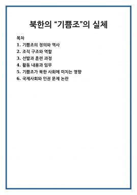 북한의 “기쁨조”의 실체-1페이지