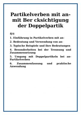 Partikelverben mit an- mit Ber cksichtigung der Doppelpartik-1페이지