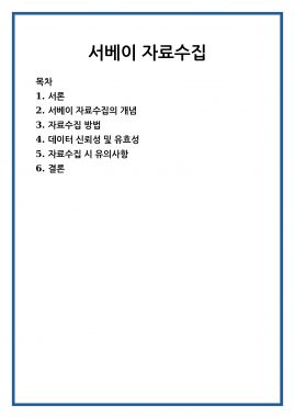 서베이 자료수집-1페이지