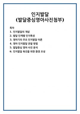 인지발달(발달중심영아사진첨부)-1페이지