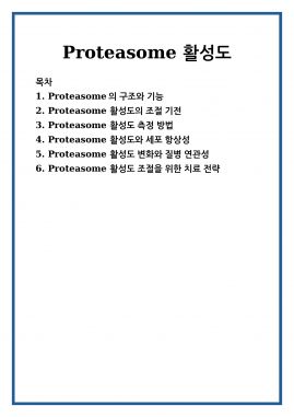 Proteasome 활성도-1페이지