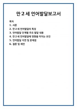 만2세 언어발달보고서-1페이지