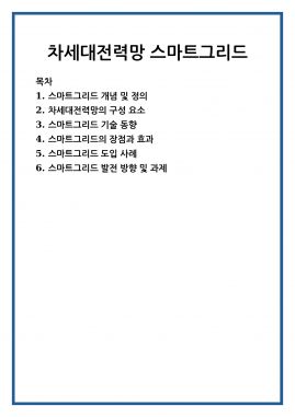 차세대전력망 스마트그리드-1페이지