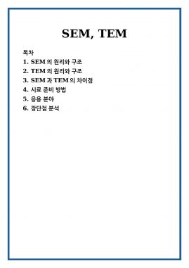 SEM, TEM 레포트 자료-1페이지