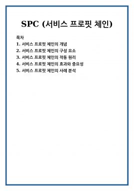 SPC (서비스 프로핏 체인)-1페이지