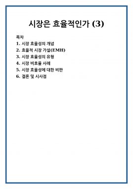 시장은 효율적인가 (3)-1페이지