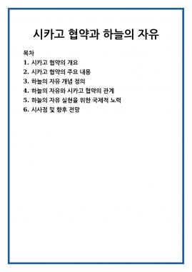 시카고 협약과 하늘의 자유-1페이지