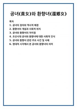 공녀(貢女)와 환향녀(還鄕女)-1페이지