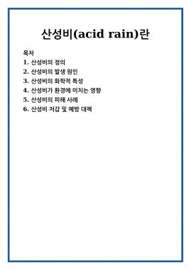 산성비(acid rain)란-1페이지