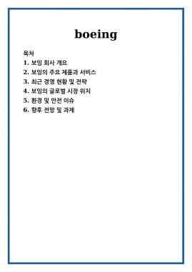 boeing 레포트 자료-1페이지
