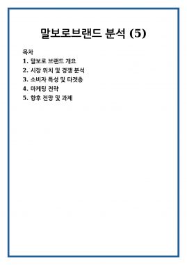 말보로브랜드 분석 (5)-1페이지