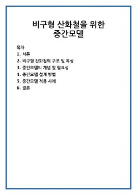 비구형 산화철을 위한 중간모델-1페이지