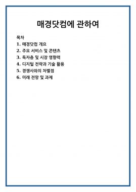 매경닷컴에 관하여-1페이지