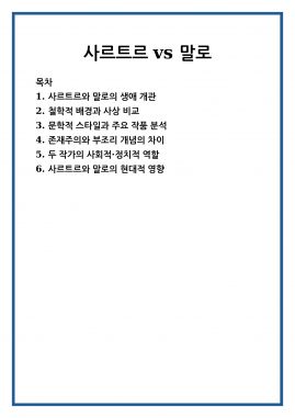 사르트르 vs 말로-1페이지