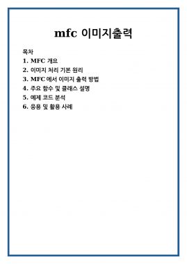 mfc 이미지출력-1페이지