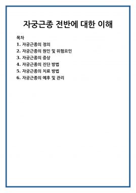 자궁근종 전반에 대한 이해-1페이지