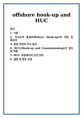 offshore ho-up and HUC-1페이지