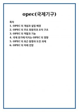 opec(국제기구)-1페이지