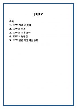 ppv 레포트 자료-1페이지