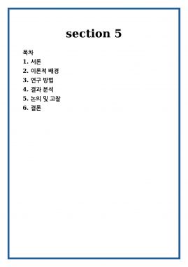section 5 레포트 자료-1페이지