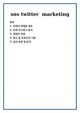 sns twitter  marketing-1페이지