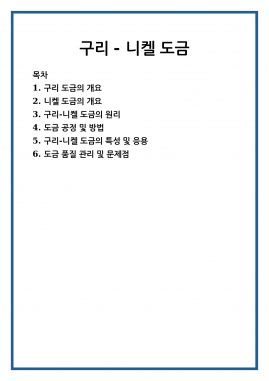 구리 - 니켈 도금-1페이지