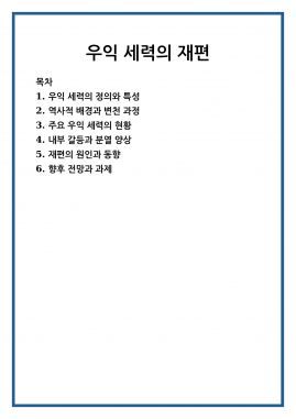 우익 세력의 재편-1페이지