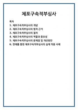체포구속적부심사-1페이지