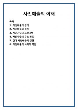 사진예술의 이해-1페이지