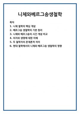 니체와베르그송생철학-1페이지