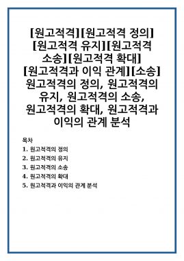 [원고적격][원고적격 정의][원고적격 유지][원고적격 소송][원고적격 확대][원고적격과 이익 관계][소송]원고적격의 정의, 원고적격의 유지, 원고적격의 소송, 원고적격의 확대, 원고적격과 이익의 관계 분석-1페이지