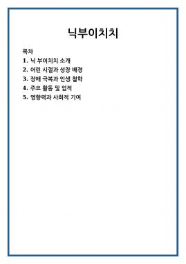 닉부이치치 레포트 자료-1페이지