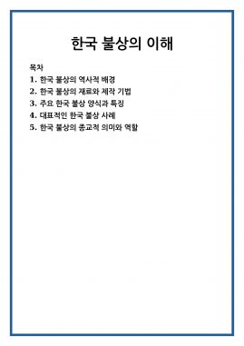 한국 불상의 이해-1페이지