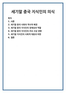 세기말 중국 지식인의 의식-1페이지