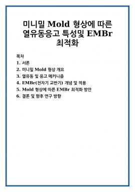 미니밀 Mold 형상에 따른 열유동응고 특성및 EMBr 최적화-1페이지