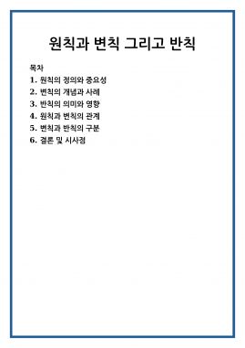 원칙과 변칙 그리고 반칙-1페이지
