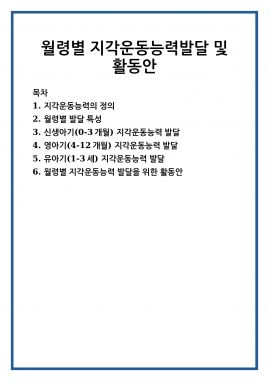 월령별 지각운동능력발달 및 활동안-1페이지