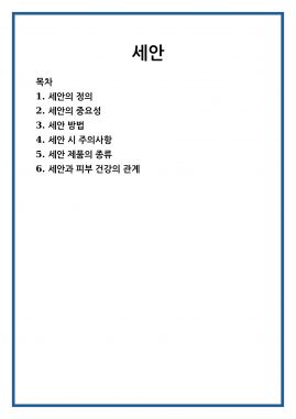 세안 레포트 자료-1페이지