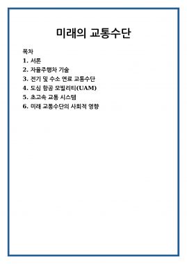미래의 교통수단-1페이지