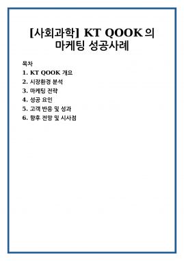 [사회과학] KT QOOK의 마케팅 성공사례-1페이지