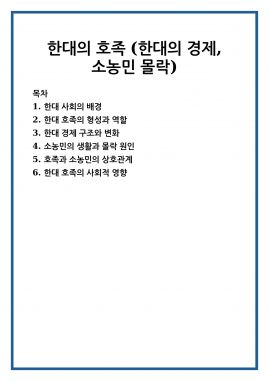 한대의 호족 (한대의 경제, 소농민 몰락)-1페이지