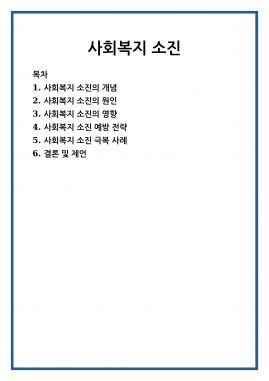 사회복지 소진-1페이지