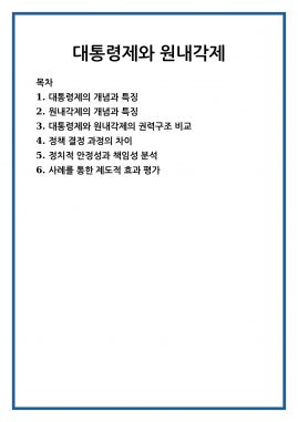 대통령제와 원내각제-1페이지