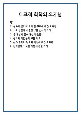 대표적 화학의 오개념-1페이지