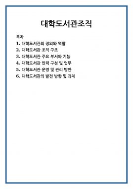 대학도서관조직-1페이지
