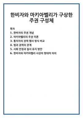 한비자와 마키아벨리가 구상한 주권 구성체-1페이지