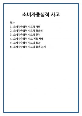 소비자중심적 사고-1페이지