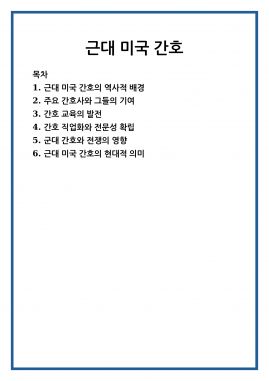 근대 미국 간호-1페이지
